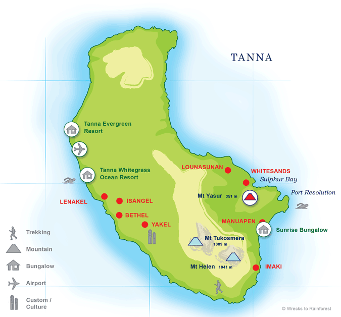 Wrecks to Rainforest Tours, Tanna, Vanuatu